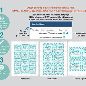 We Are Extra Grateful for You Gum Gift Tag. Editable Personalised Name ...