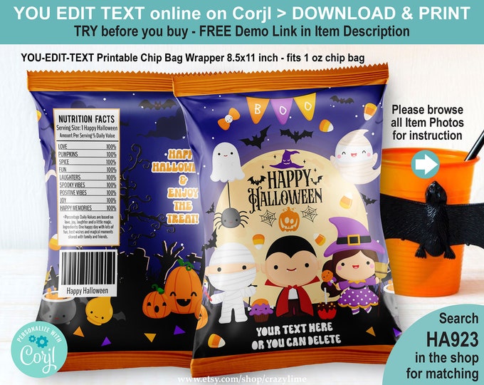 Watercolor Cute Halloween Clipart Bundle, Pastel Spooky Clip Art ...