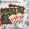Popcorn Christmas Gift Tags, Poppin by to Say Merry Christmas Tag ...
