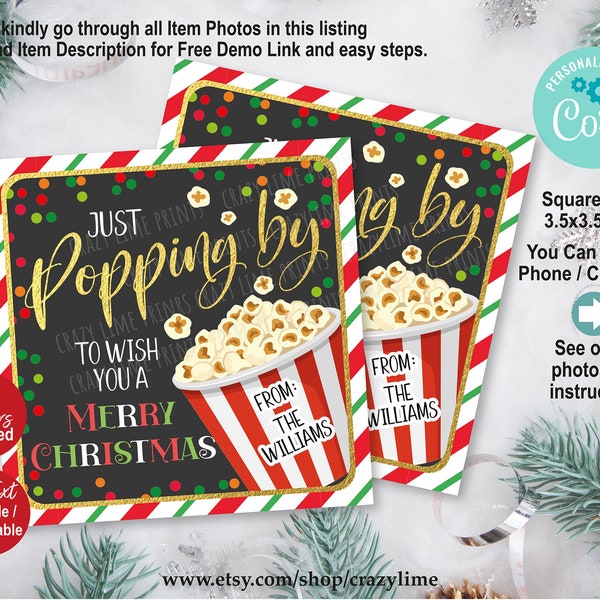Christmas Popcorn - Etsy