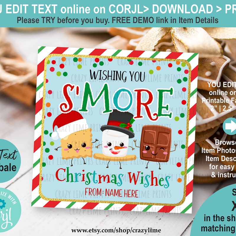 Smores Tag - Etsy