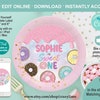Two Sweet 3D Letters | Sweet One First Birthday | Donut 3D Letters ...