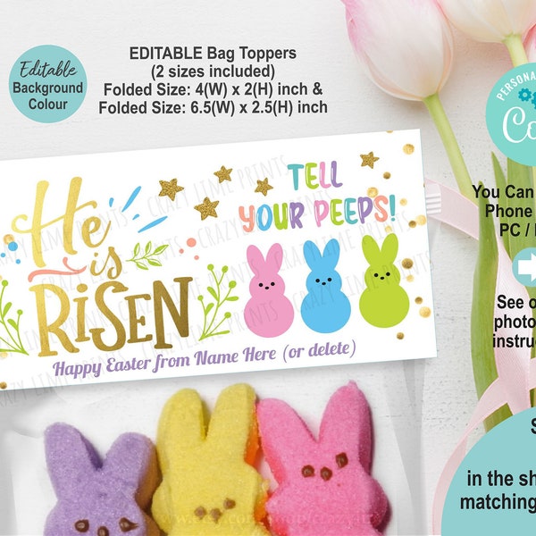 Easter Treat Bag Topper Svg - Etsy