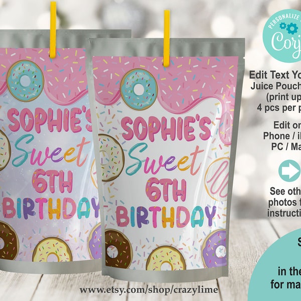 Kool Aid Label Template - Etsy