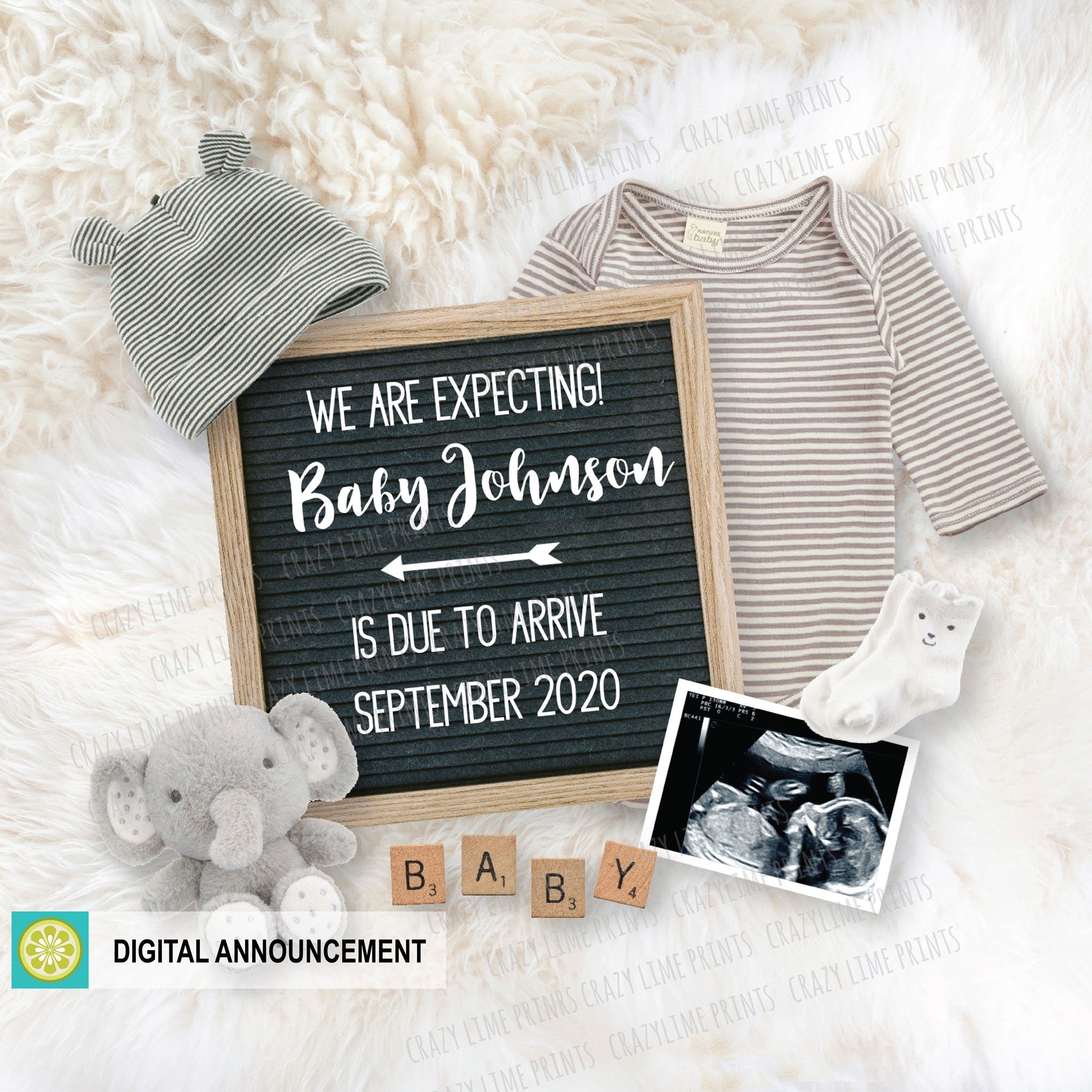 Invitations Announcements Paper Digital Pregnancy Announcement For 