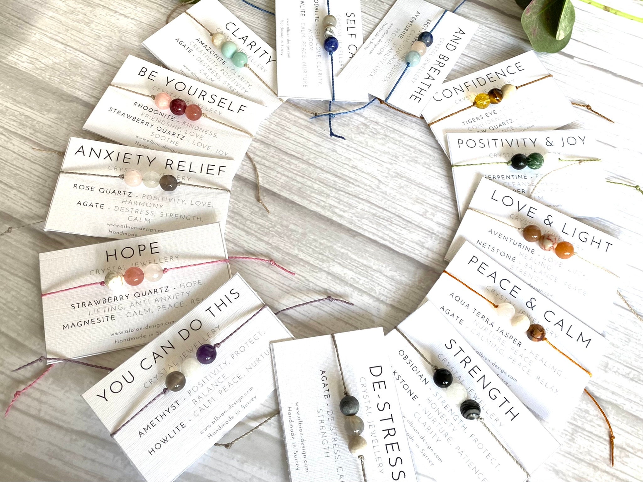 Crystal Bracelet Real Crystal Jewellery String Crystal - Etsy UK