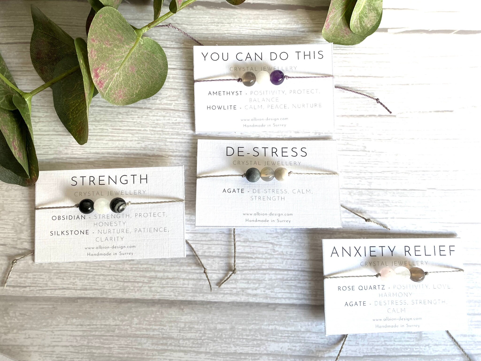 Crystal Bracelet Real Crystal Jewellery String Crystal - Etsy UK