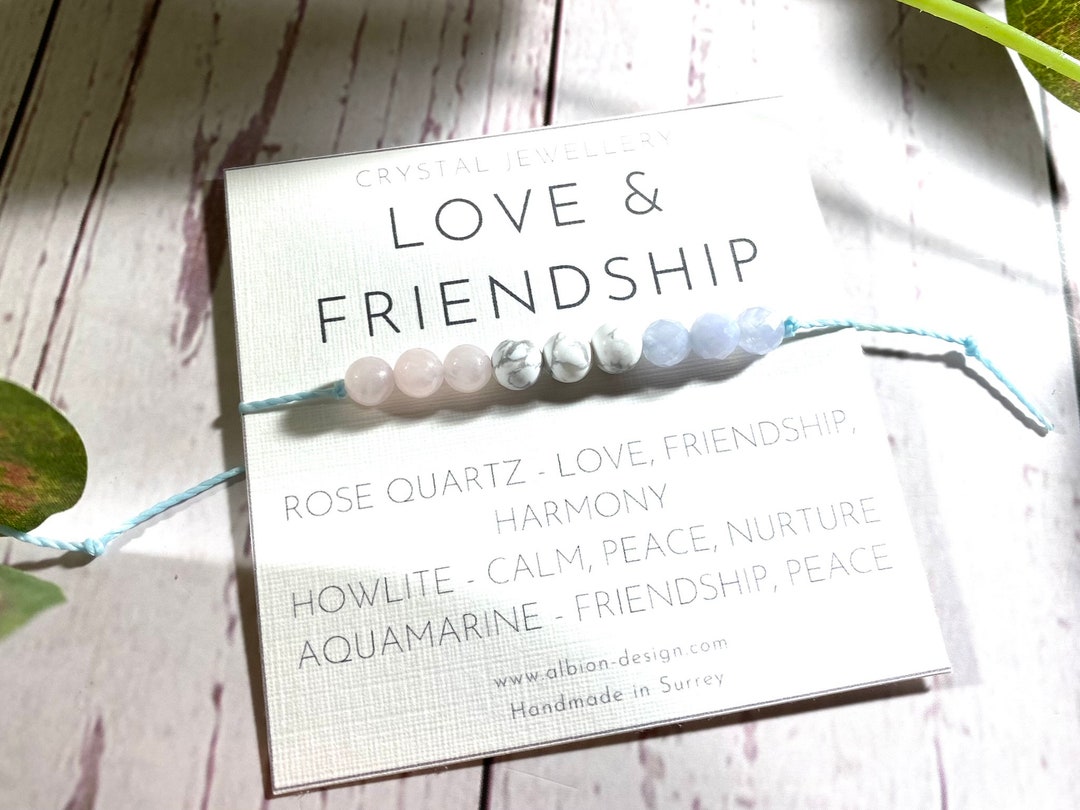 Friendship Crystal Bracelet - Love and Friendship Jewellery - Crystal ...