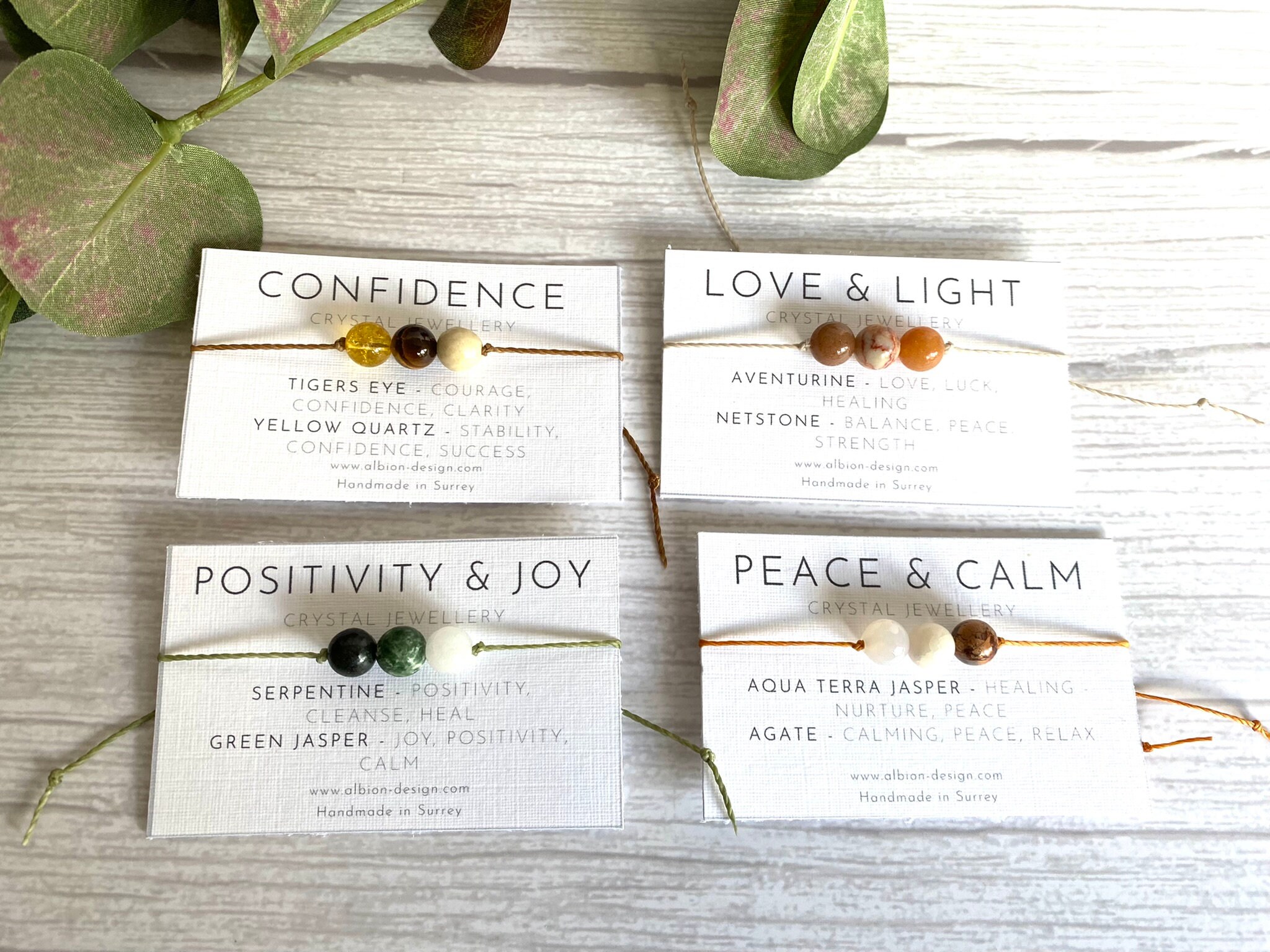 Crystal Bracelet Real Crystal Jewellery String Crystal - Etsy UK