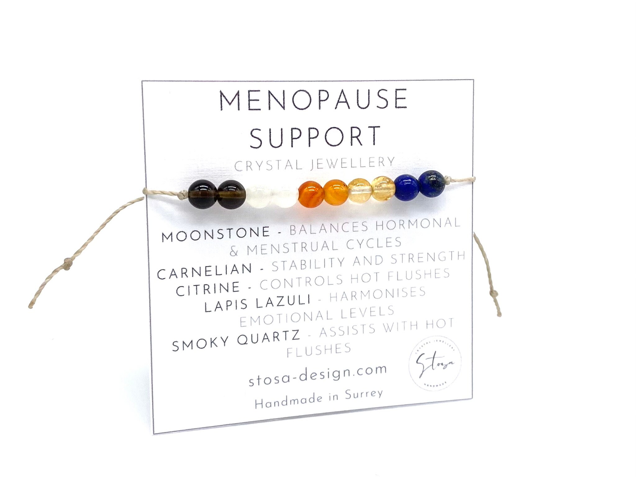 Menopause crystal bracelet store