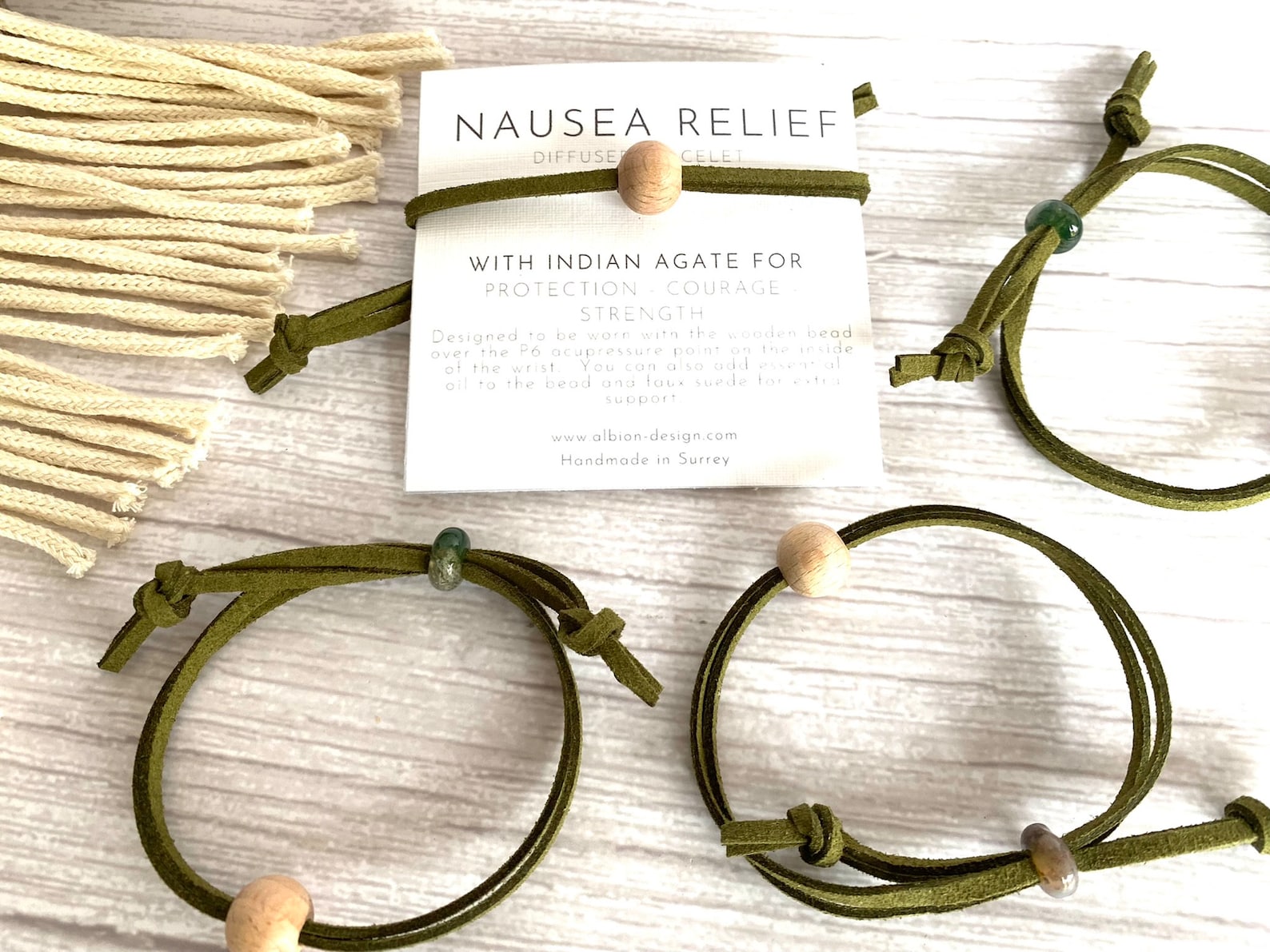 Nausea Bracelet - Anti Sickness Bracelets - Set of 2 - Nausea Relief ...