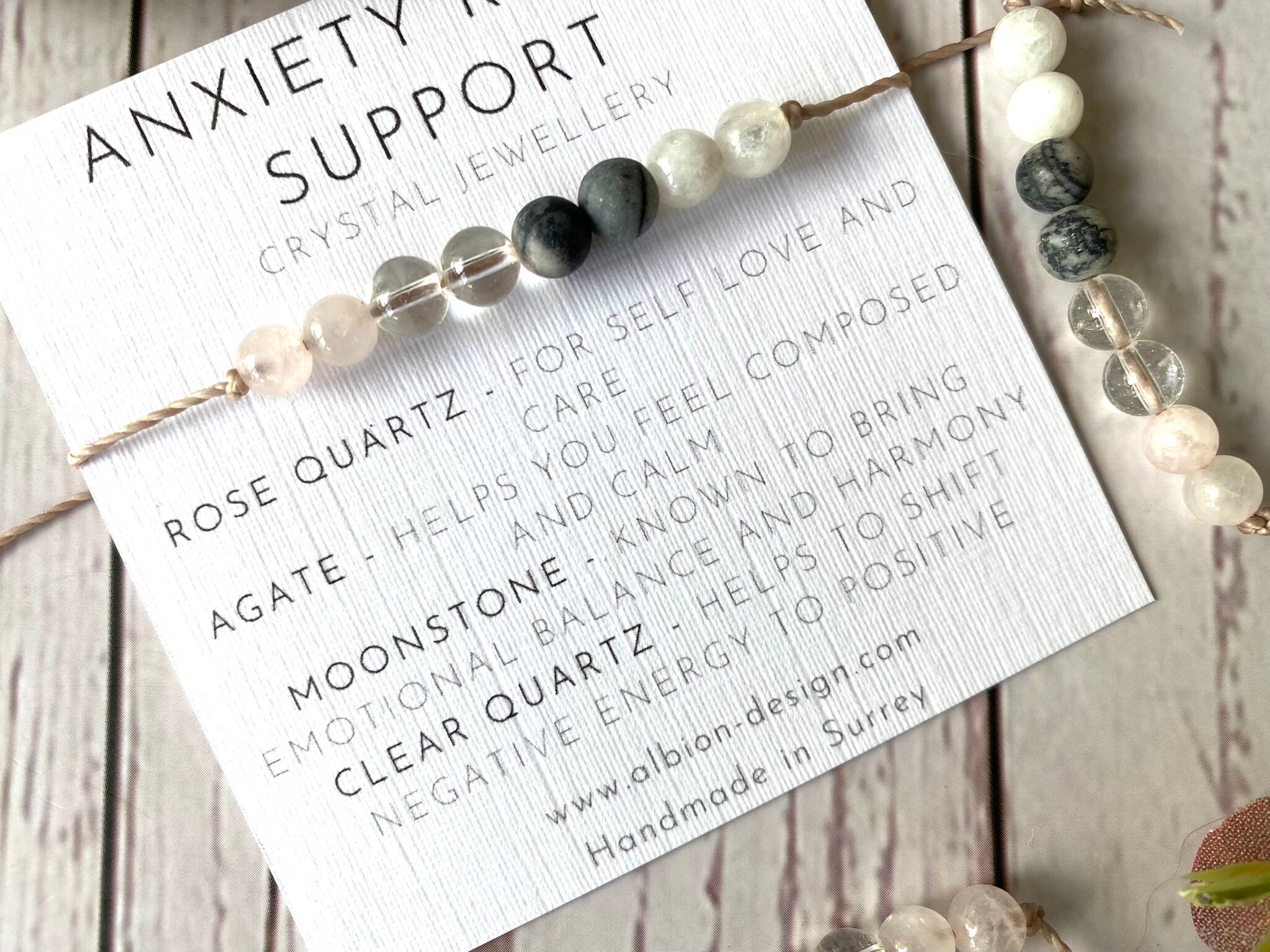 Anxiety Relief Support Bracelet Crystal Bracelet for Anxiety - Etsy UK