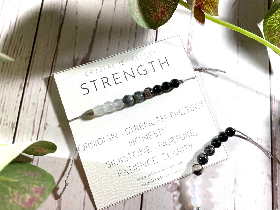 Crystal Bracelet for Strength - Be Strong Bracelet - Crystals for ...