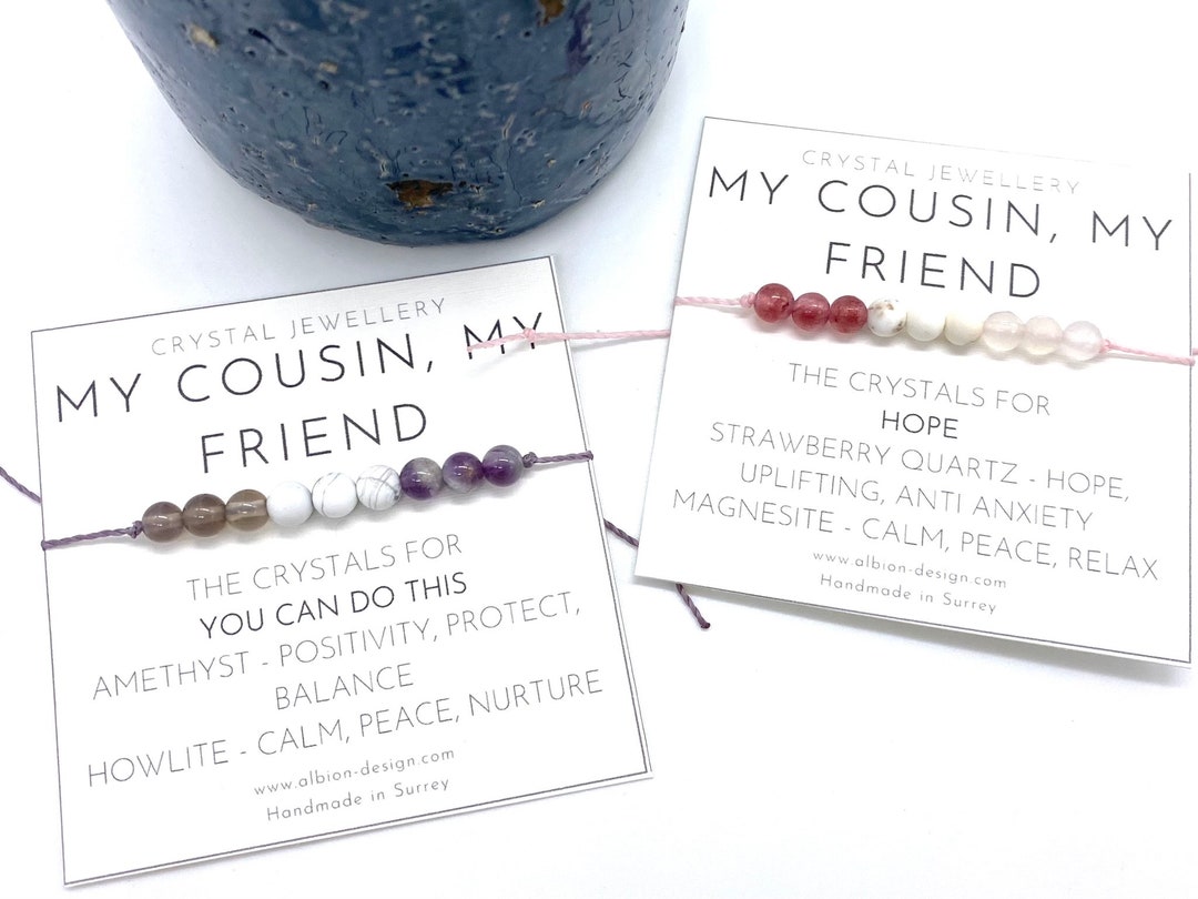 Cousin Crystal Bracelet Cousin Friend Bracelet Cousin Jewellery Cousin ...