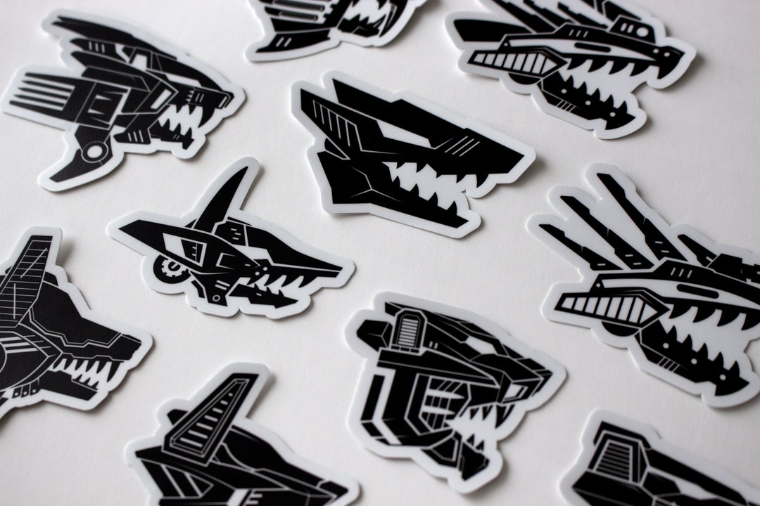 2-3.5" Die-cut Sticker Bundle - 10x Animal Mecha Heads - Robot Anime - Etsy