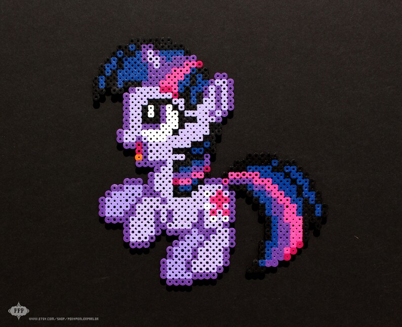 Filly Twilight Sparkle Perler Bead Art - Etsy