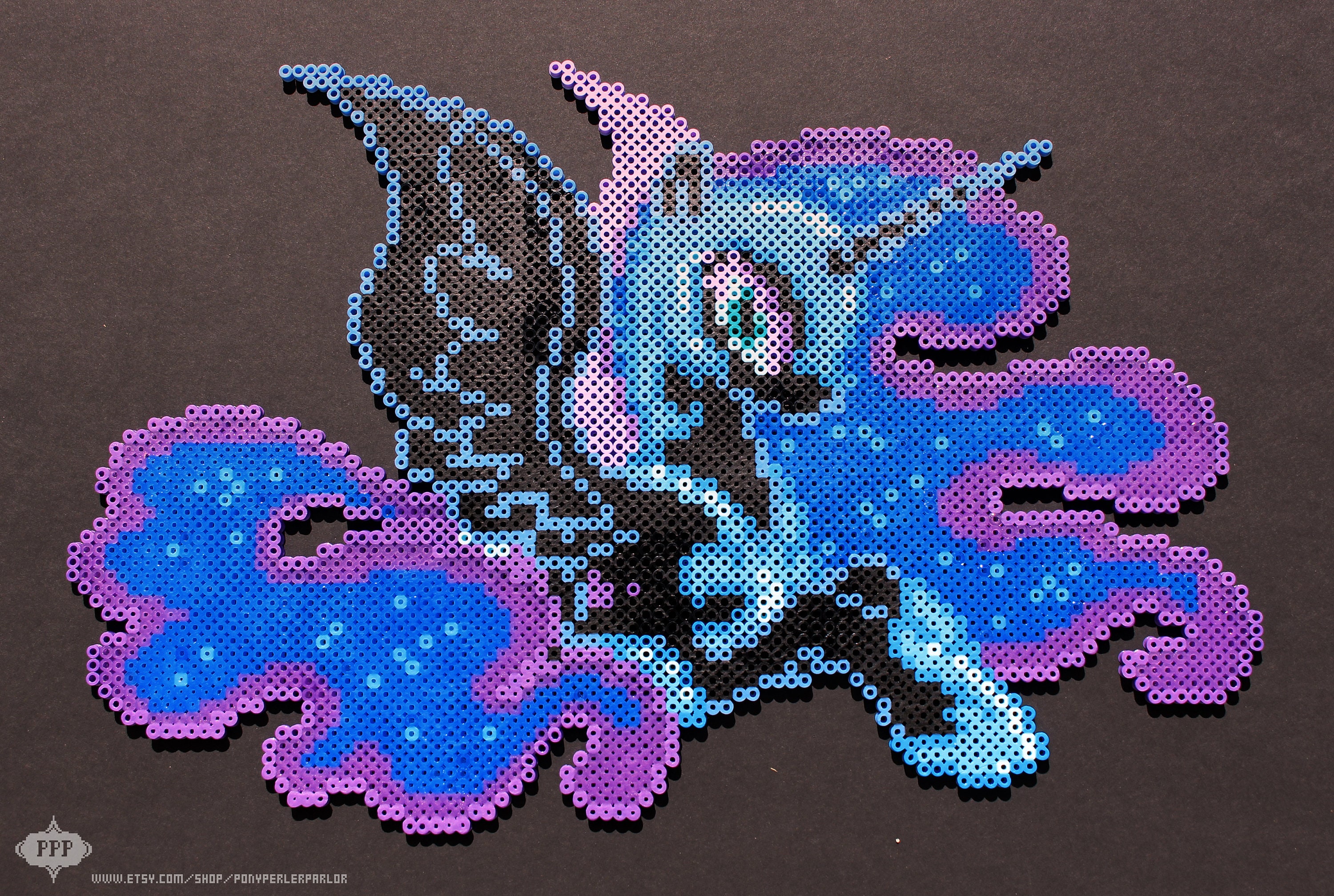 Nightmare Moon Perler Bead Art - Etsy