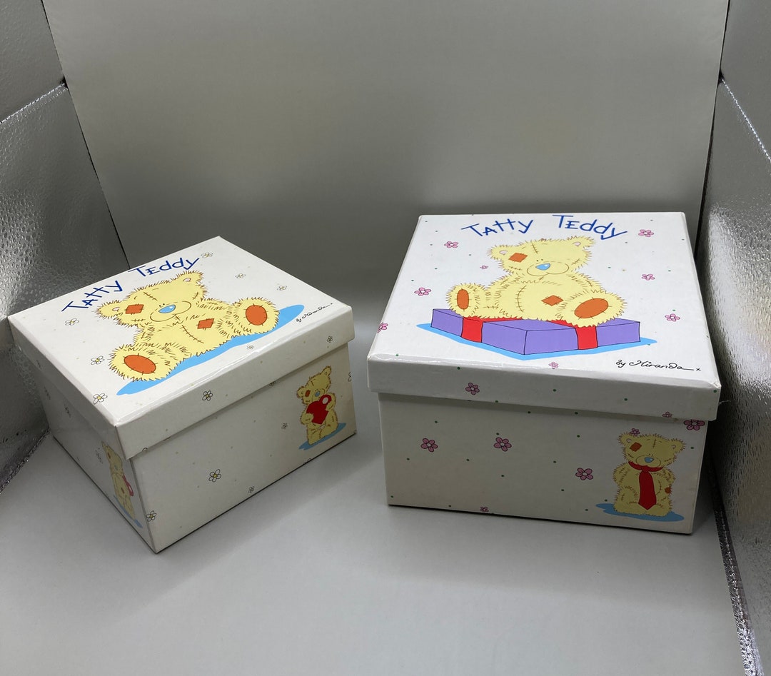 Pair of Vintage Tatty Teddy Gift Boxes by Hiranda - Etsy