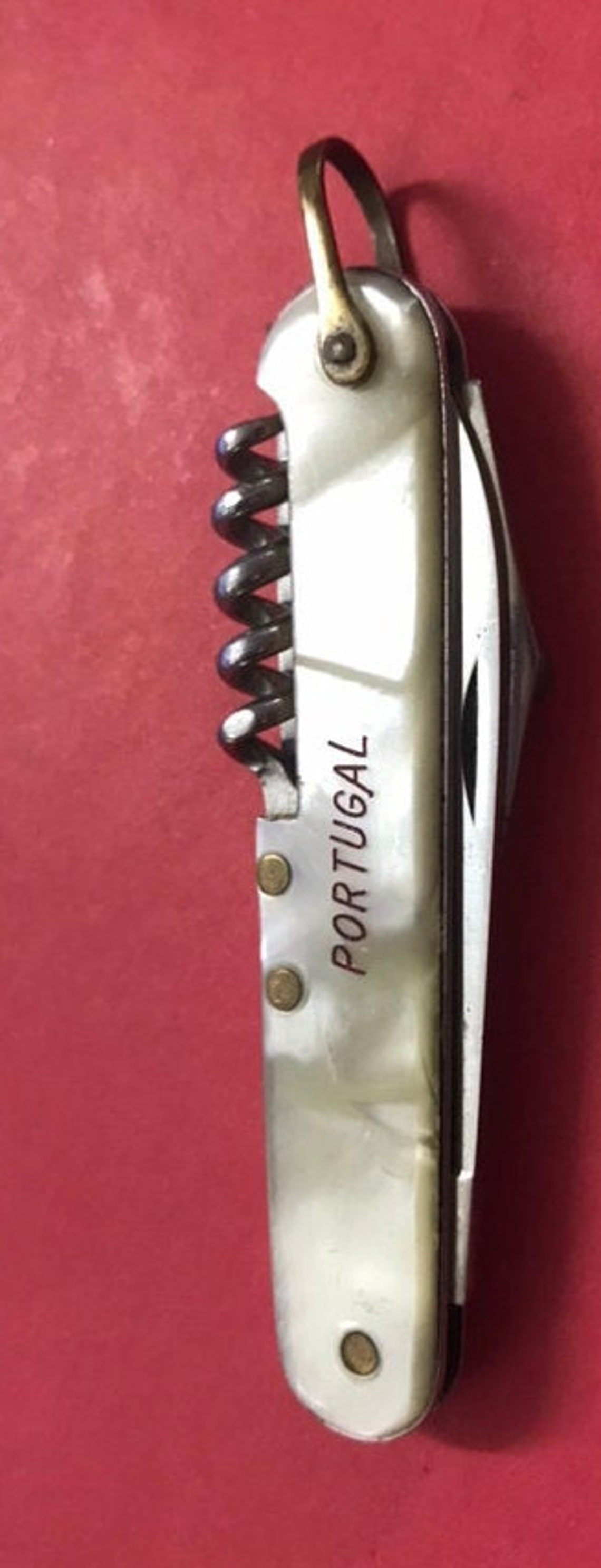 Vintage Pearl Handle Pen Knife Marked Portugal small Pocket - Etsy