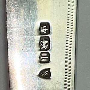 Antique,hallmarked Silver Knife With White Handle - Etsy