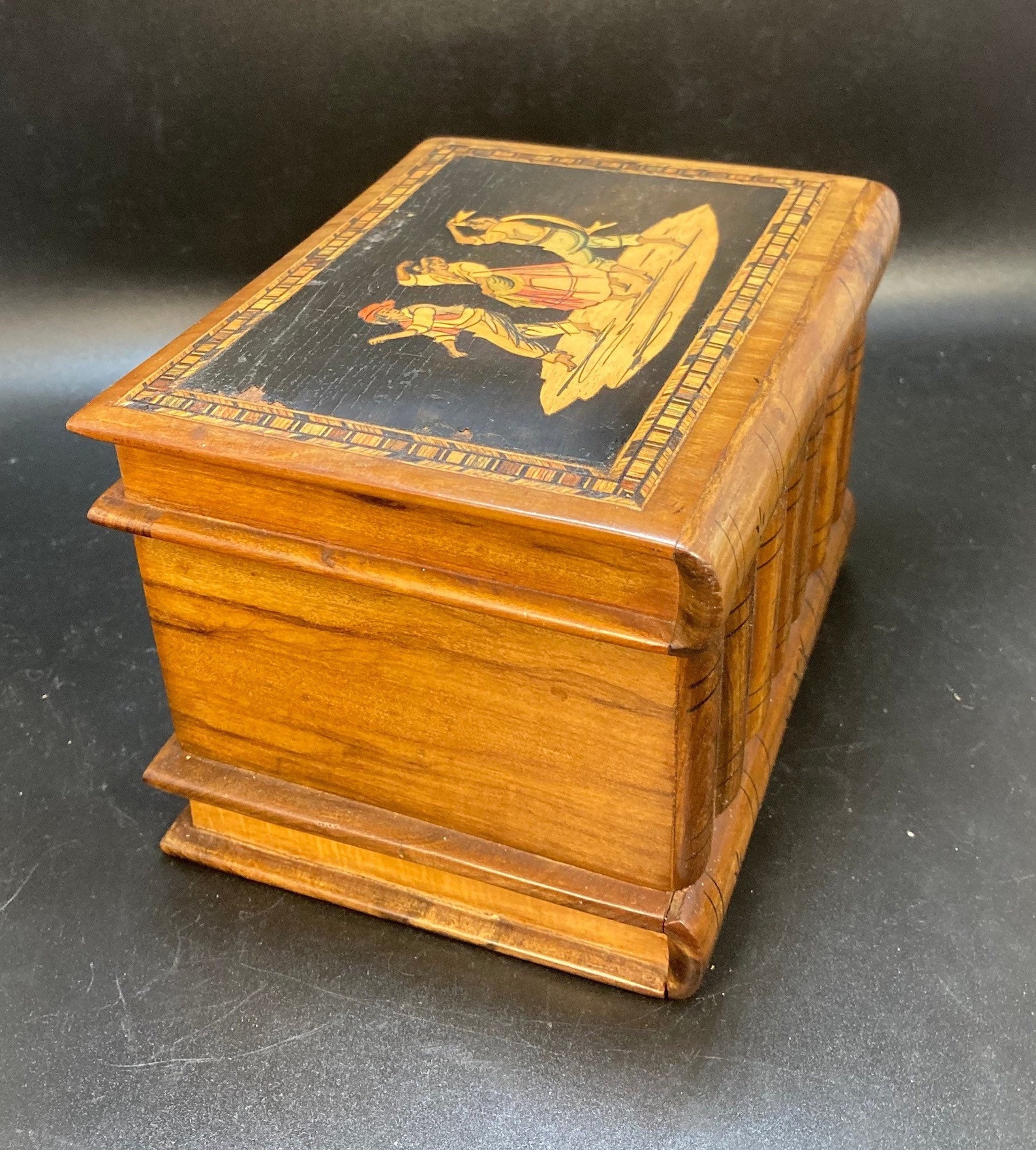 An Italian Sorrento Puzzle Jewellery Box in the Form of Pile | Etsy UK