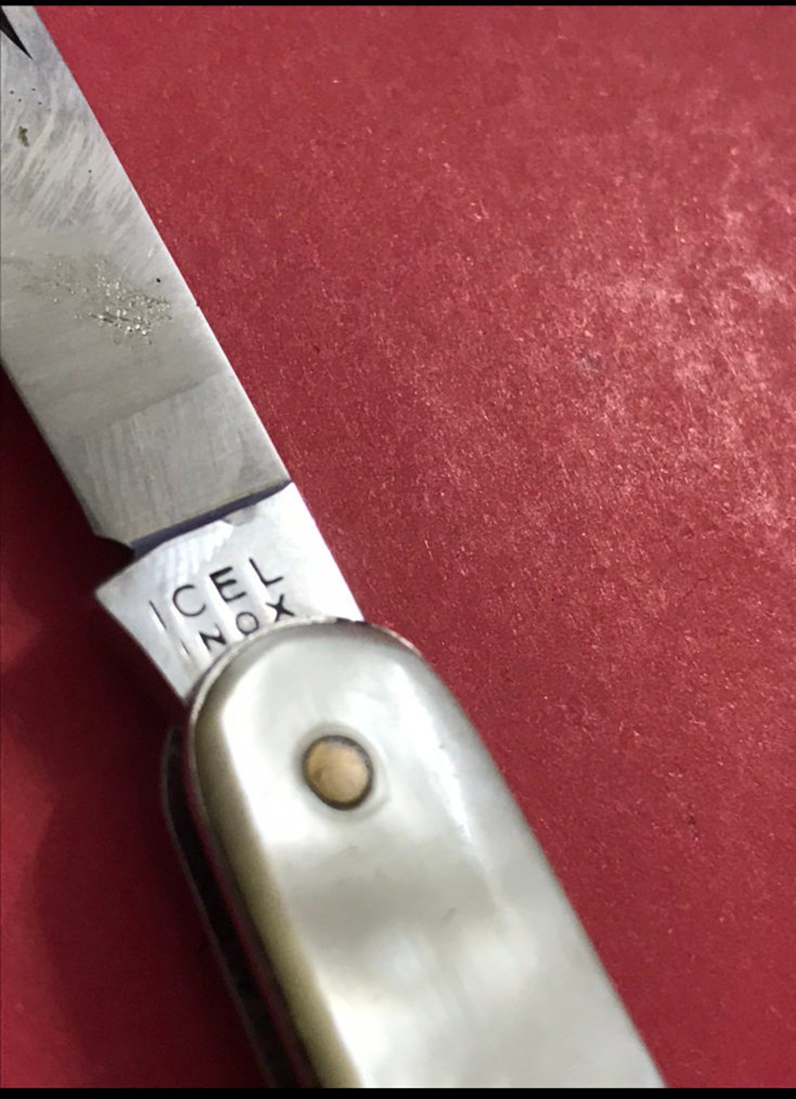 Vintage Pearl Handle Pen Knife Marked Portugal small Pocket - Etsy