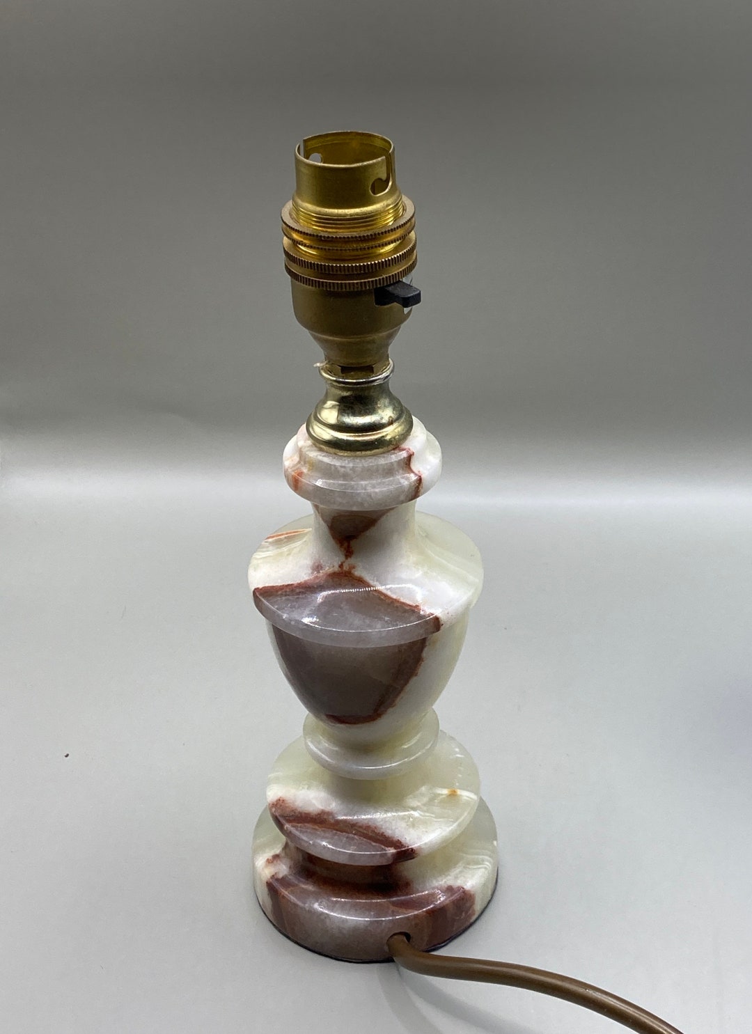 Vintage Green Onyx Stone Bedside Table Lamp Base,candleholder/urn/vase ...