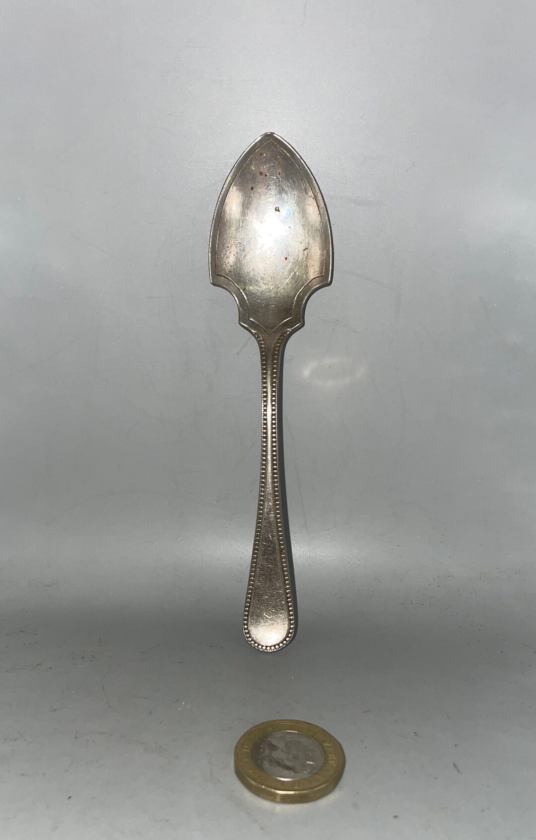 Victorian Silver Plated Tea Spoon , Engraved,shield Shaped,marked ...