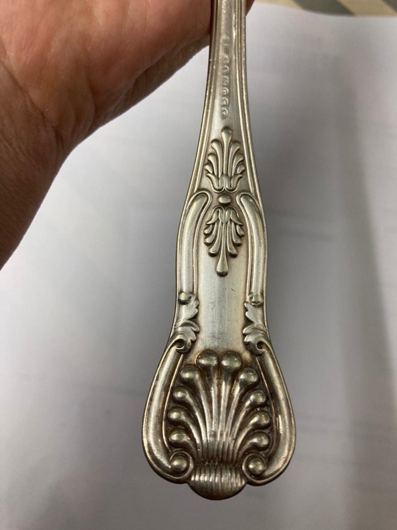 Vintage ,white Metal,massive Marked Extra Large Table Spoon With Queen ...
