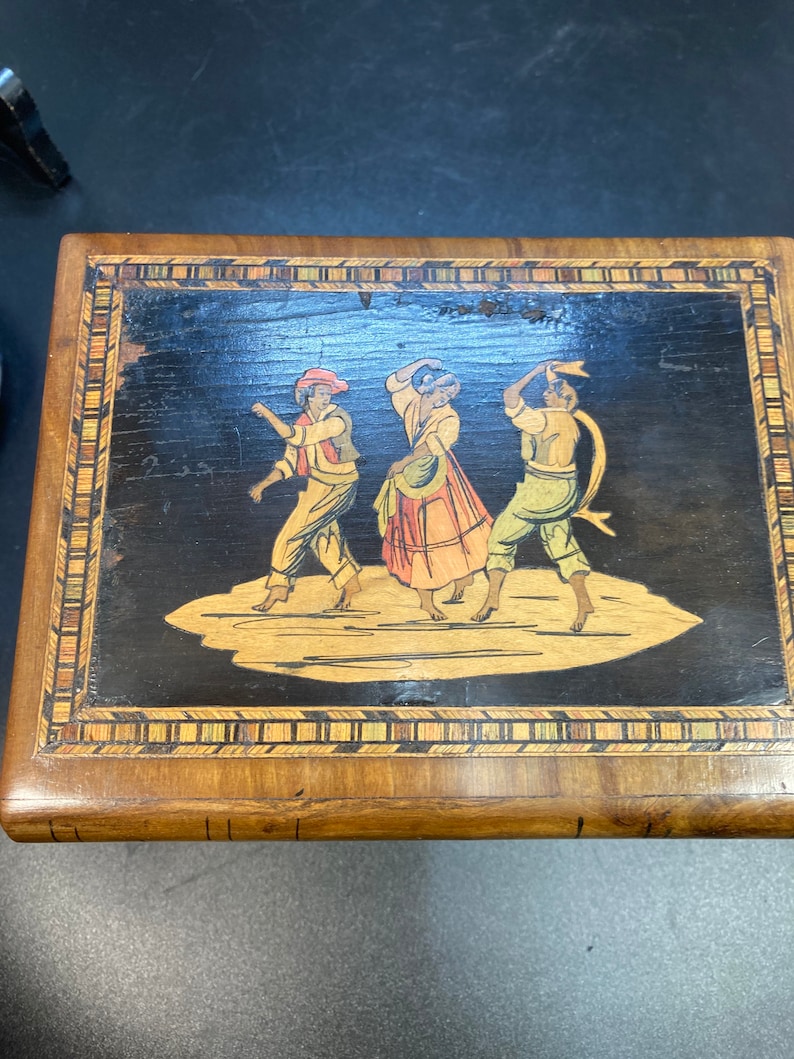 An Italian Sorrento Puzzle Jewellery Box in the Form of Pile | Etsy UK