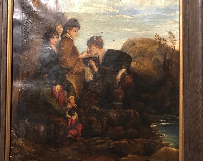 Late 19th Century, Oil on Canvas by Joseph Steadman ,lend a Bite ...