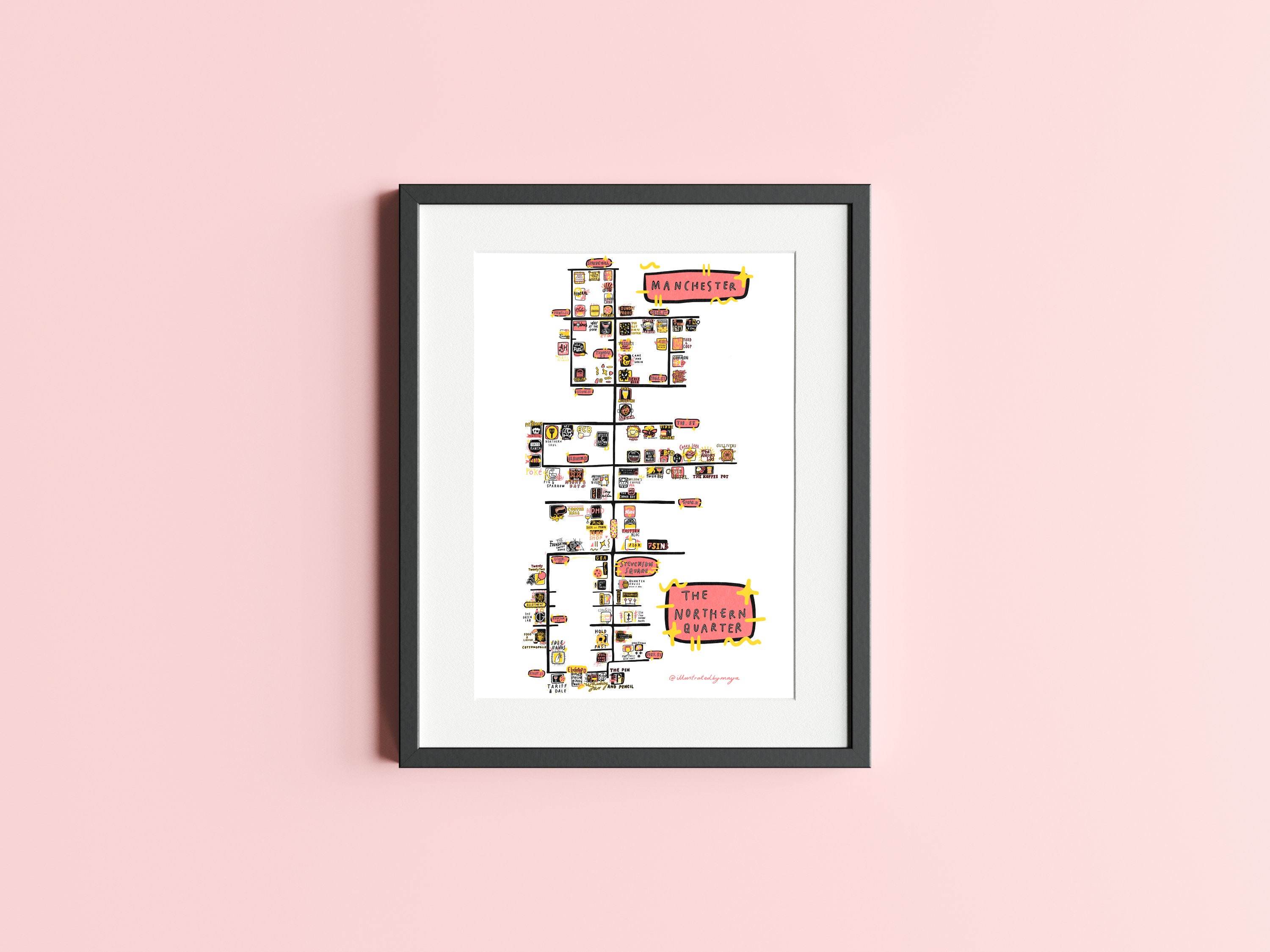 Manchester NQ Map - Etsy