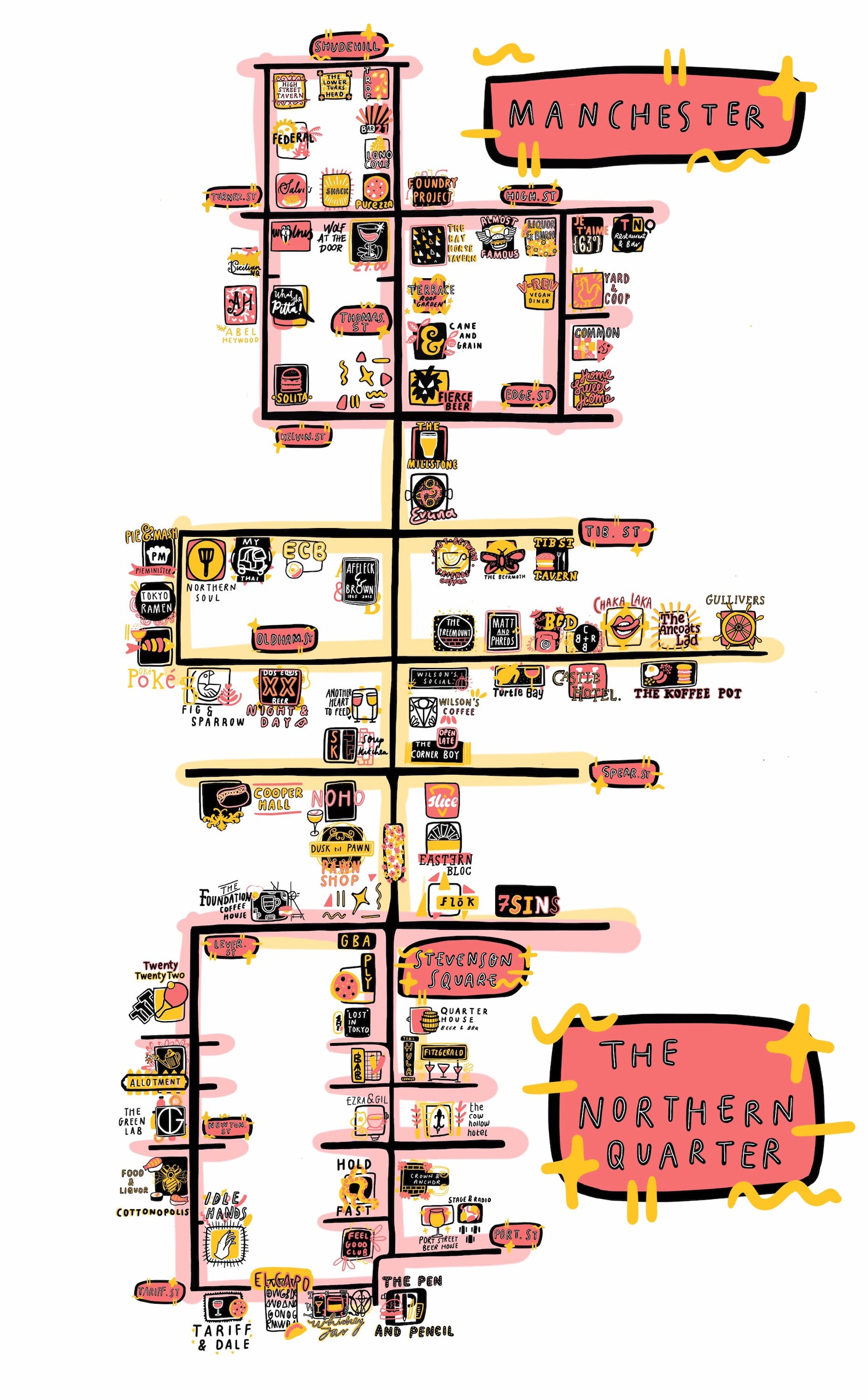 Manchester NQ Map - Etsy
