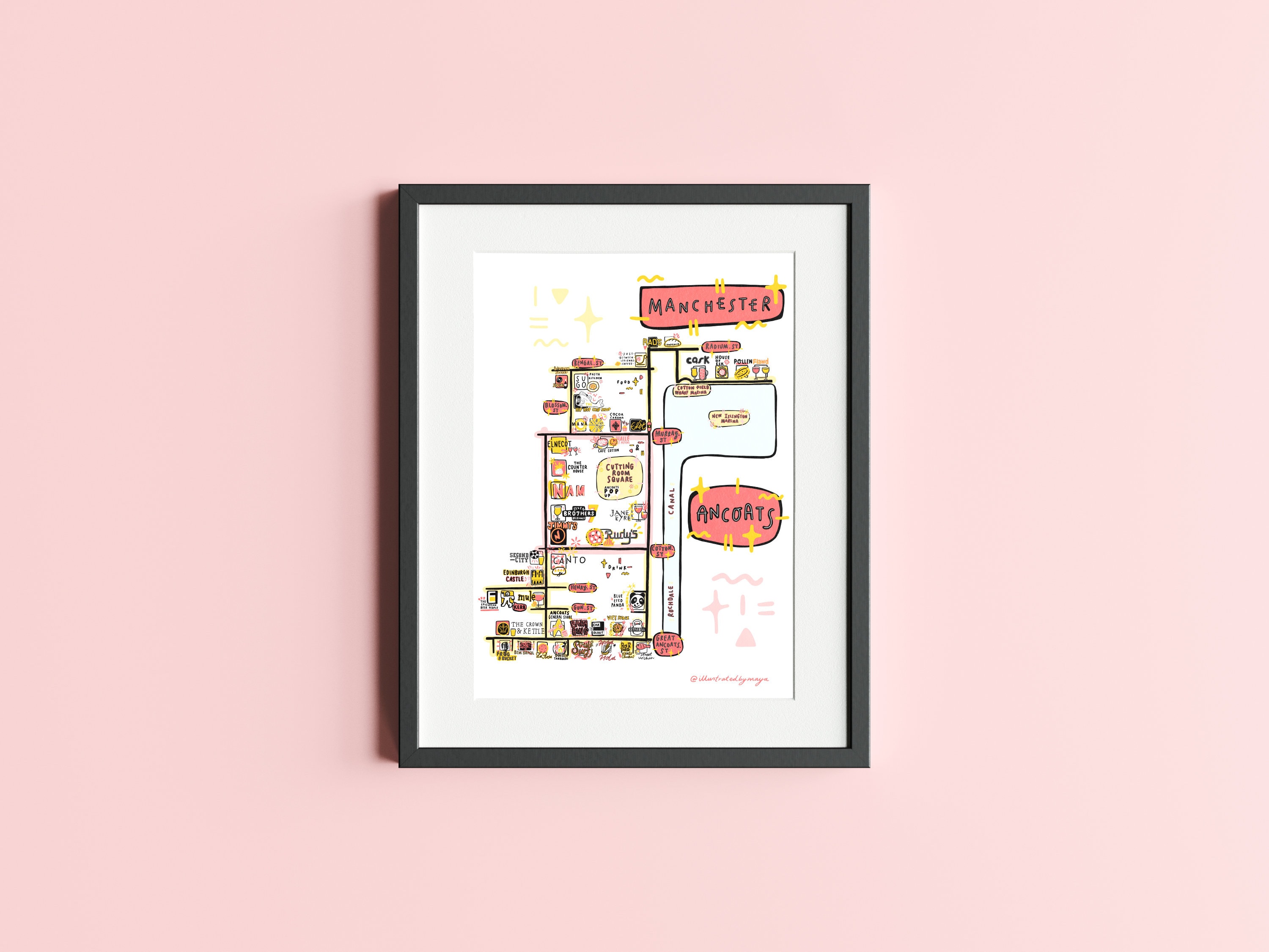 Manchester Ancoats Map - Etsy