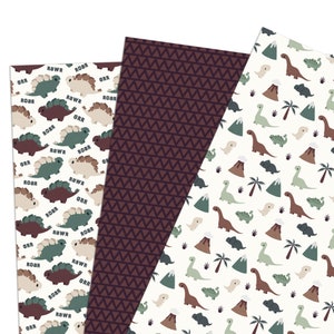 Dinosaur Digital Paper, Scrapbook Paper, Dinosaur Pattern, Printable ...