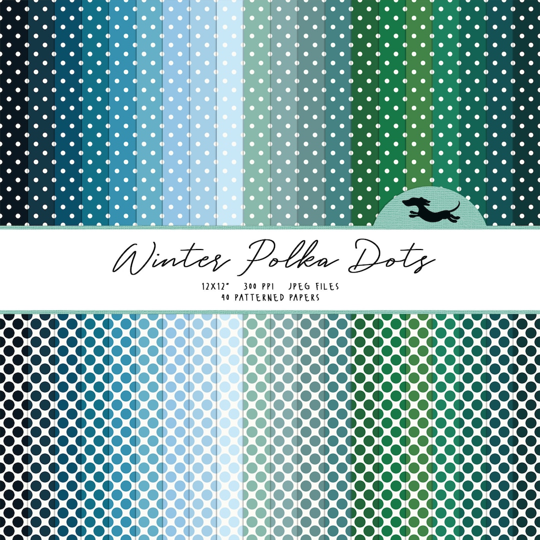 Polka Dot Digital Paper, Scrapbook Paper, Seamless Polka Dot Pattern ...