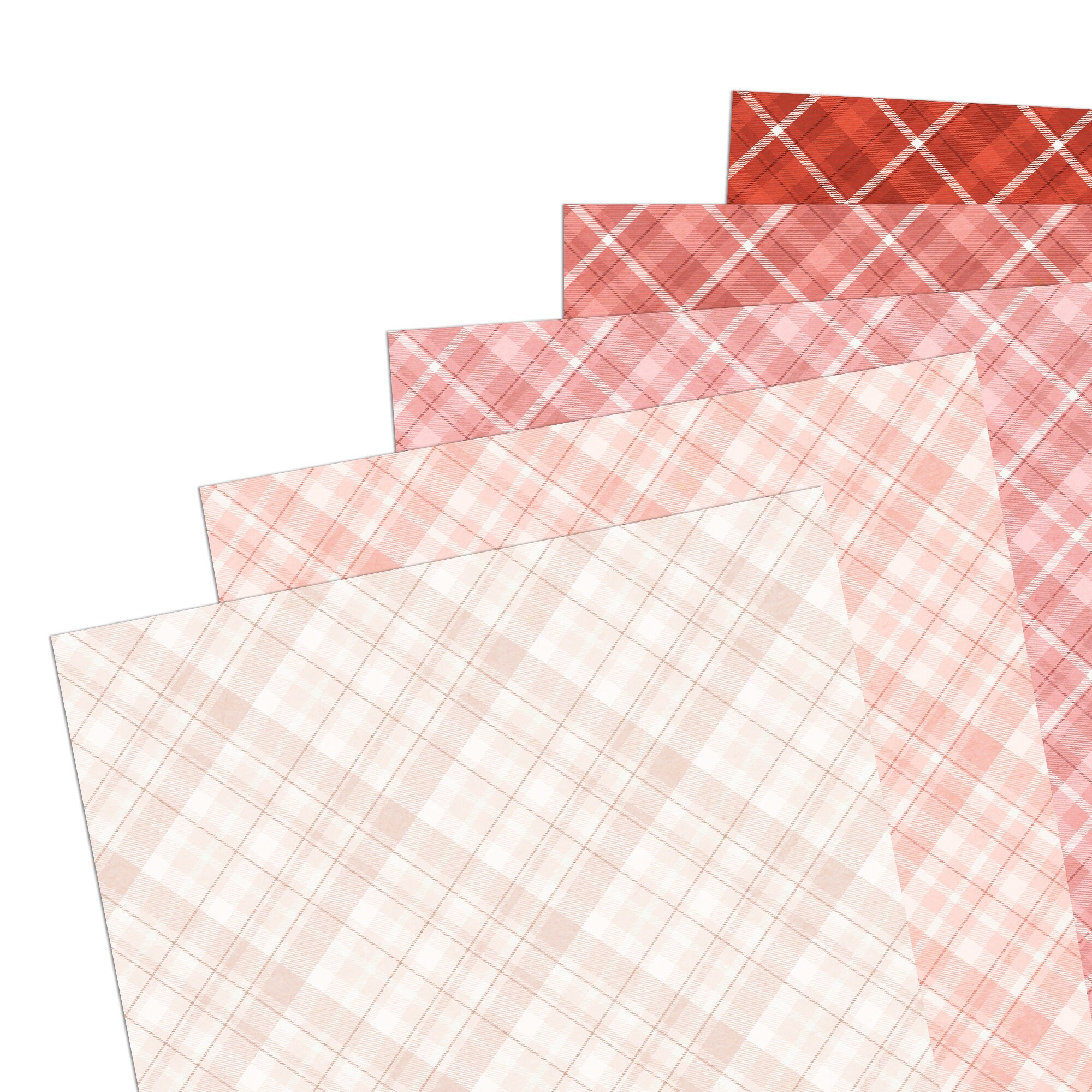 Pink Plaid Digital Paper, Scrapbook Paper, A4 Plaid Pattern, Printable ...