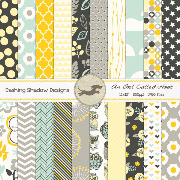 Teal Yellow Gray - Etsy