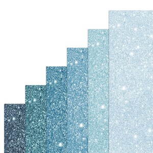 Blue Glitter Digital Paper, Scrapbook Paper, Printable Glitter Paper ...
