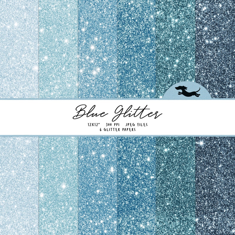 Blue Glitter - Etsy