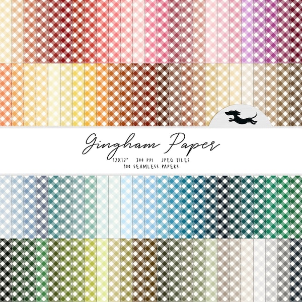 Gingham Paper - Etsy