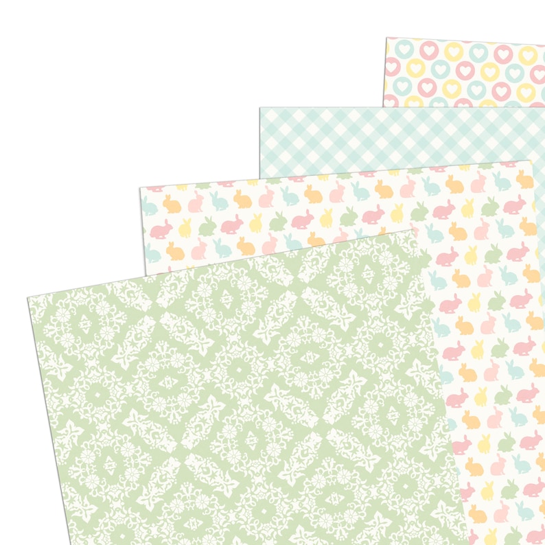 Easter Digital Paper, Scrapbook Paper, A4 Easter Pattern, Printable ...