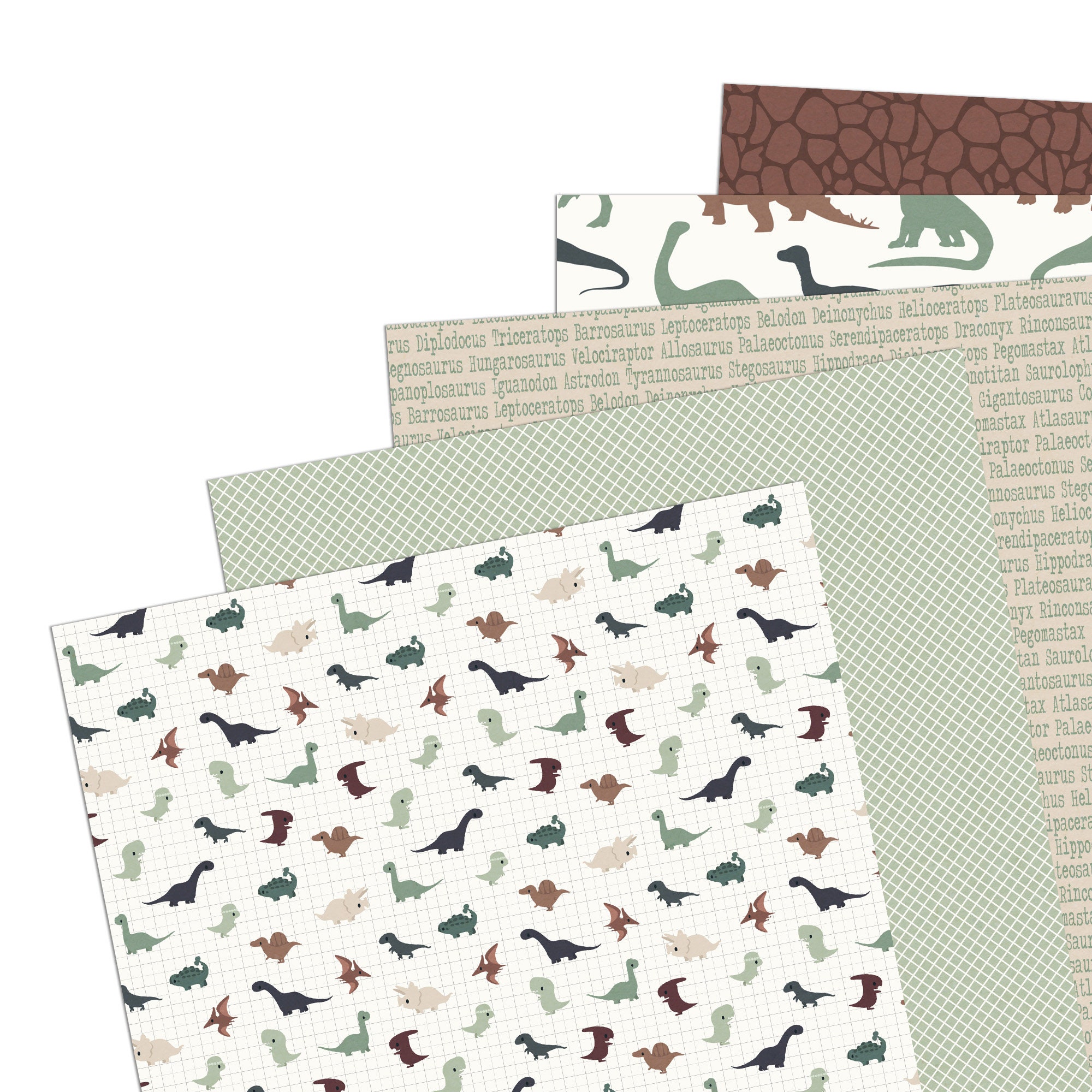 Dinosaur Digital Paper, Scrapbook Paper, Dinosaur Pattern, Kids ...