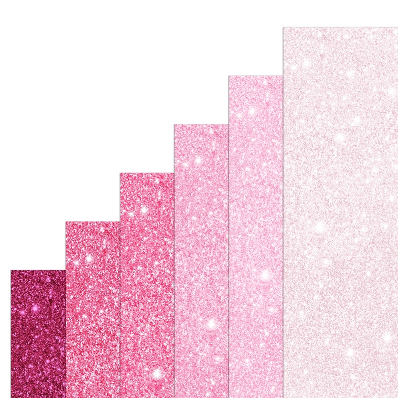 Pink Glitter Digital Paper, Scrapbook Paper, Printable Scrapbook Paper ...