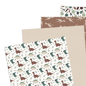 Dinosaur Digital Paper, Scrapbook Paper, Dinosaur Pattern, Printable ...