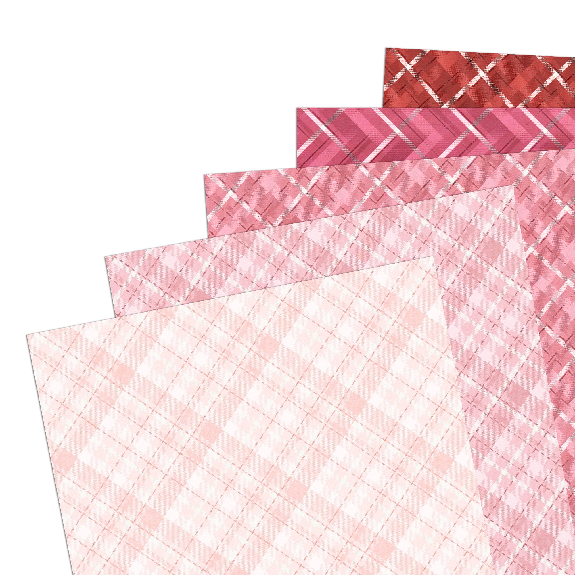 Pink Plaid Digital Paper, Scrapbook Paper, A4 Plaid Pattern, Printable ...