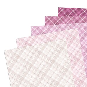 Purple Plaid Paper, Scrapbook Paper, A4 Plaid Paper, Printable ...
