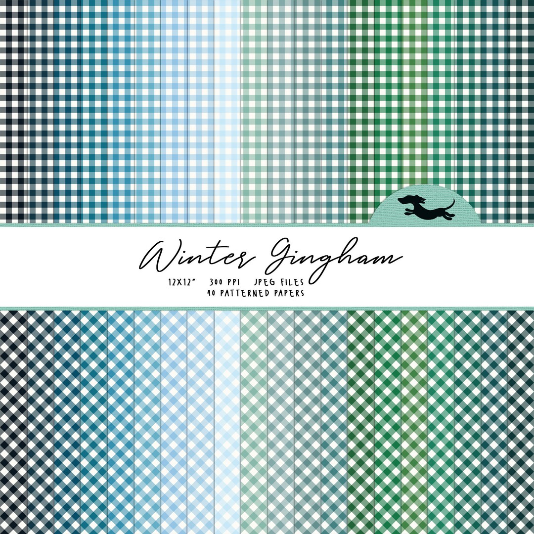 Gingham Digital Paper, Scrapbook Paper, Gingham Seamless Pattern ...