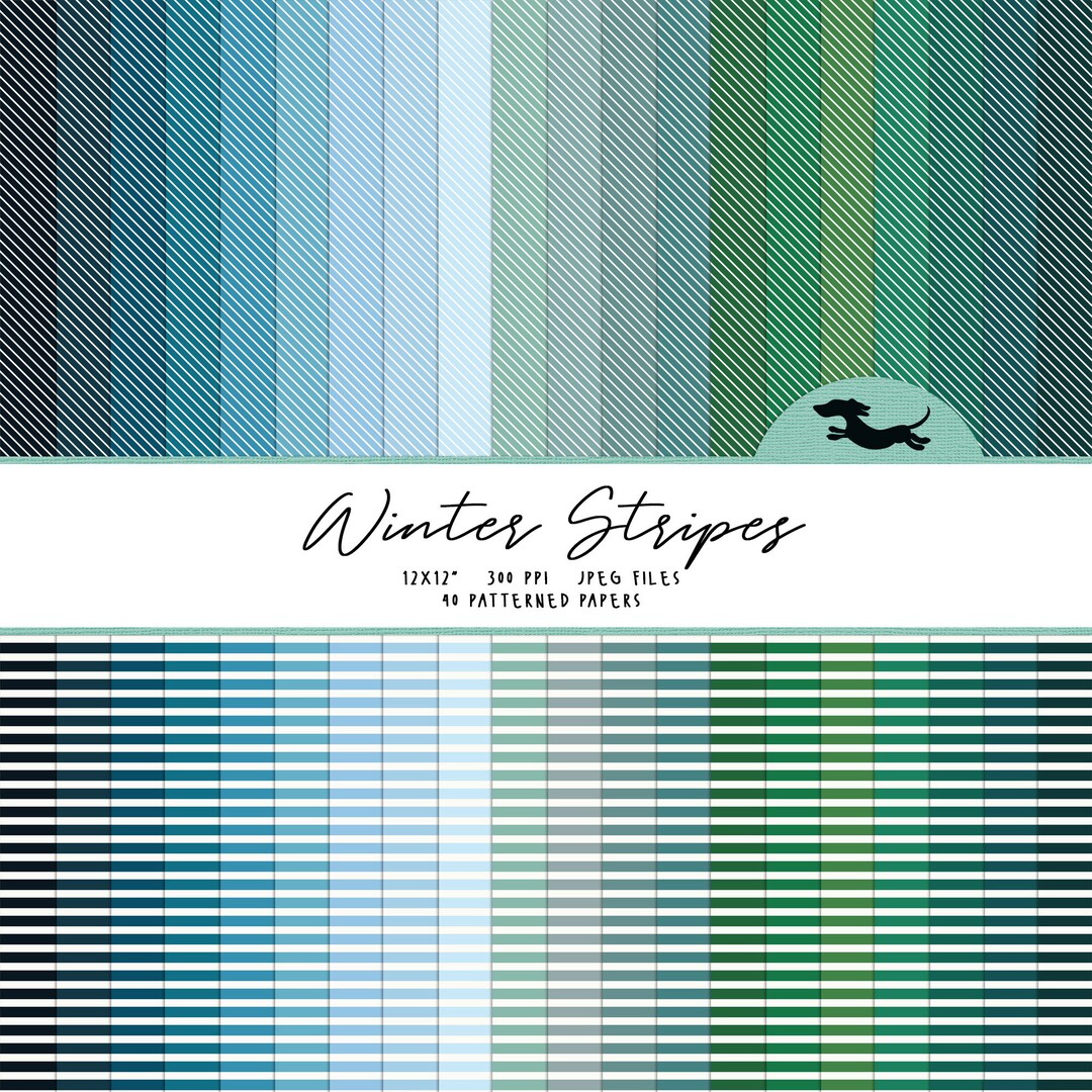 Stripe Digital Paper, Scrapbook Paper, Stripe Seamless Pattern ...