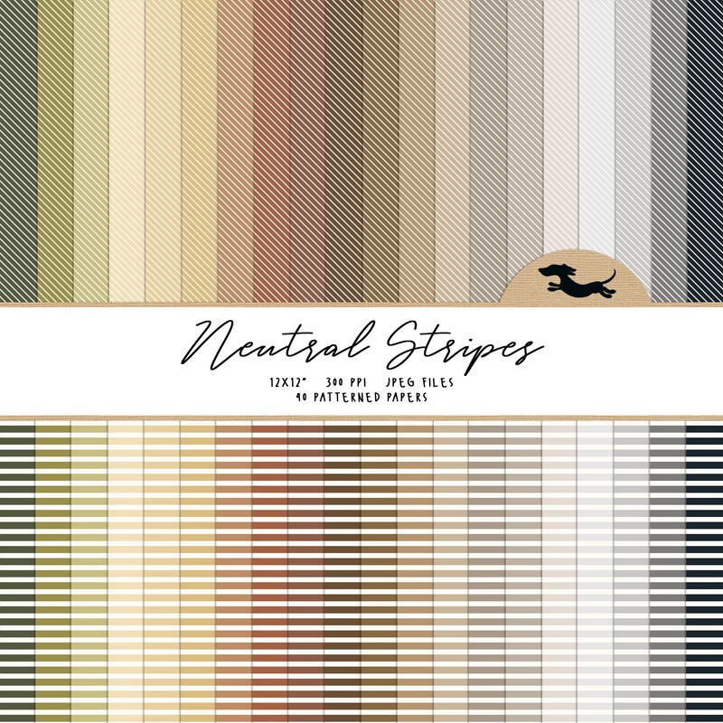Stripe Digital Paper - Etsy